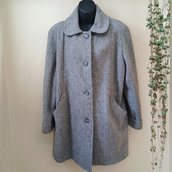 Herman Kay | Jackets & Coats | Vtg Herman Kay Classic Gray Wool Blend ...